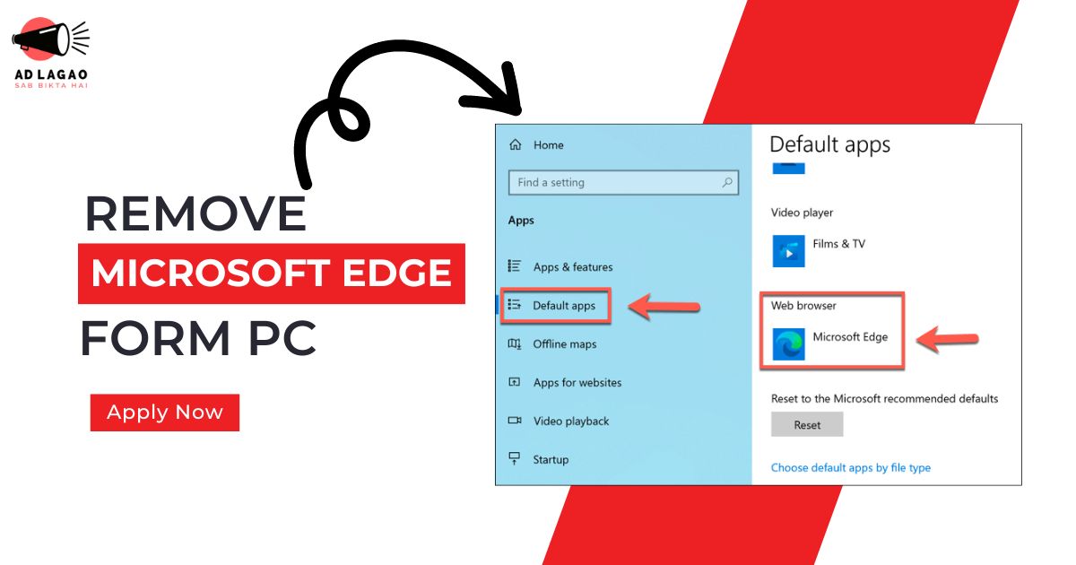 Best Way, How to Remove Microsoft Edge in 2024 | AdLagao.pk